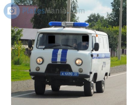 а 4490 22, UAZ 452 (Altai Krai) License plate Russia