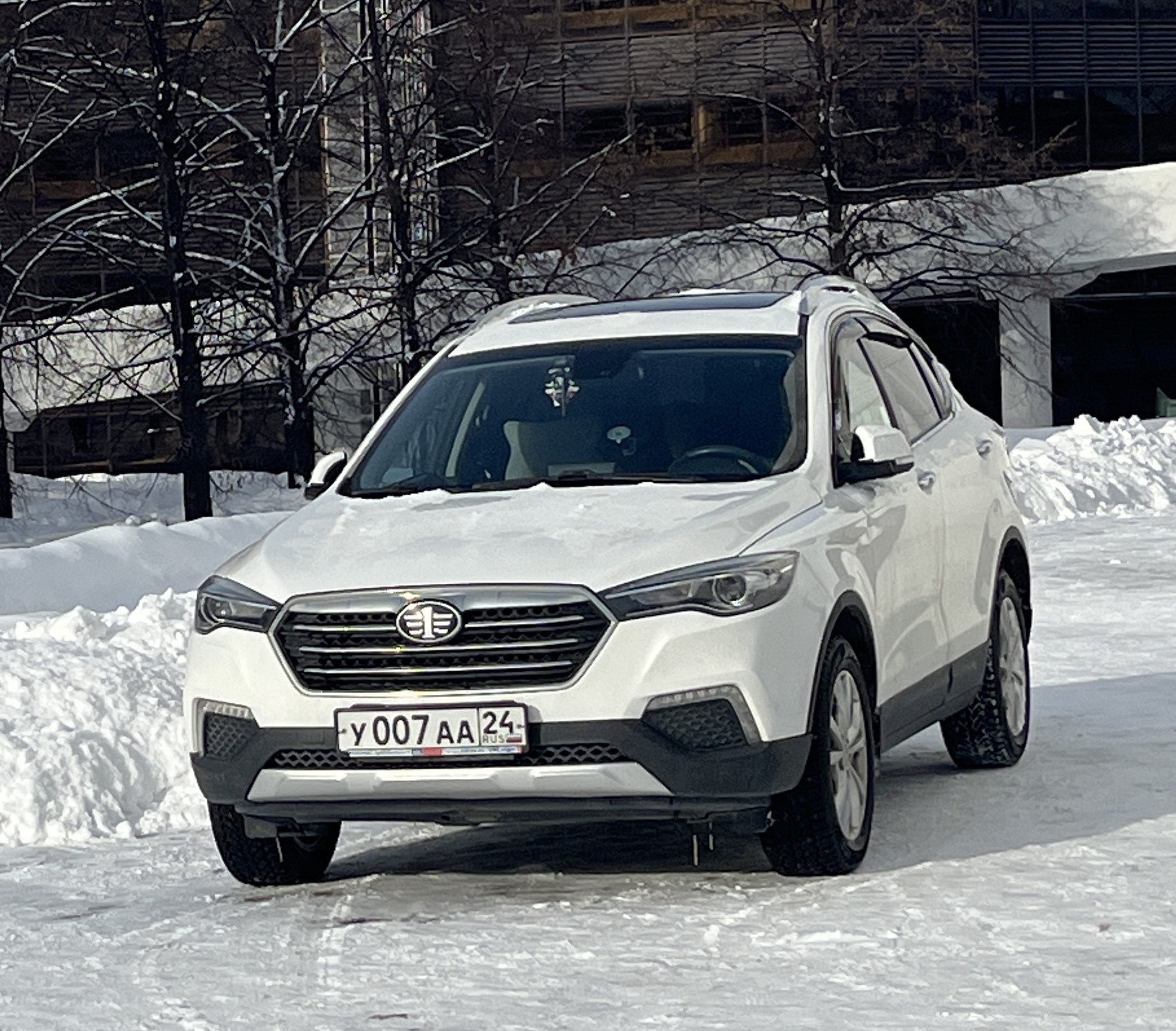 у007аа24, FAW Besturn X80 (Krasnoyarsk Krai) License plate Russia