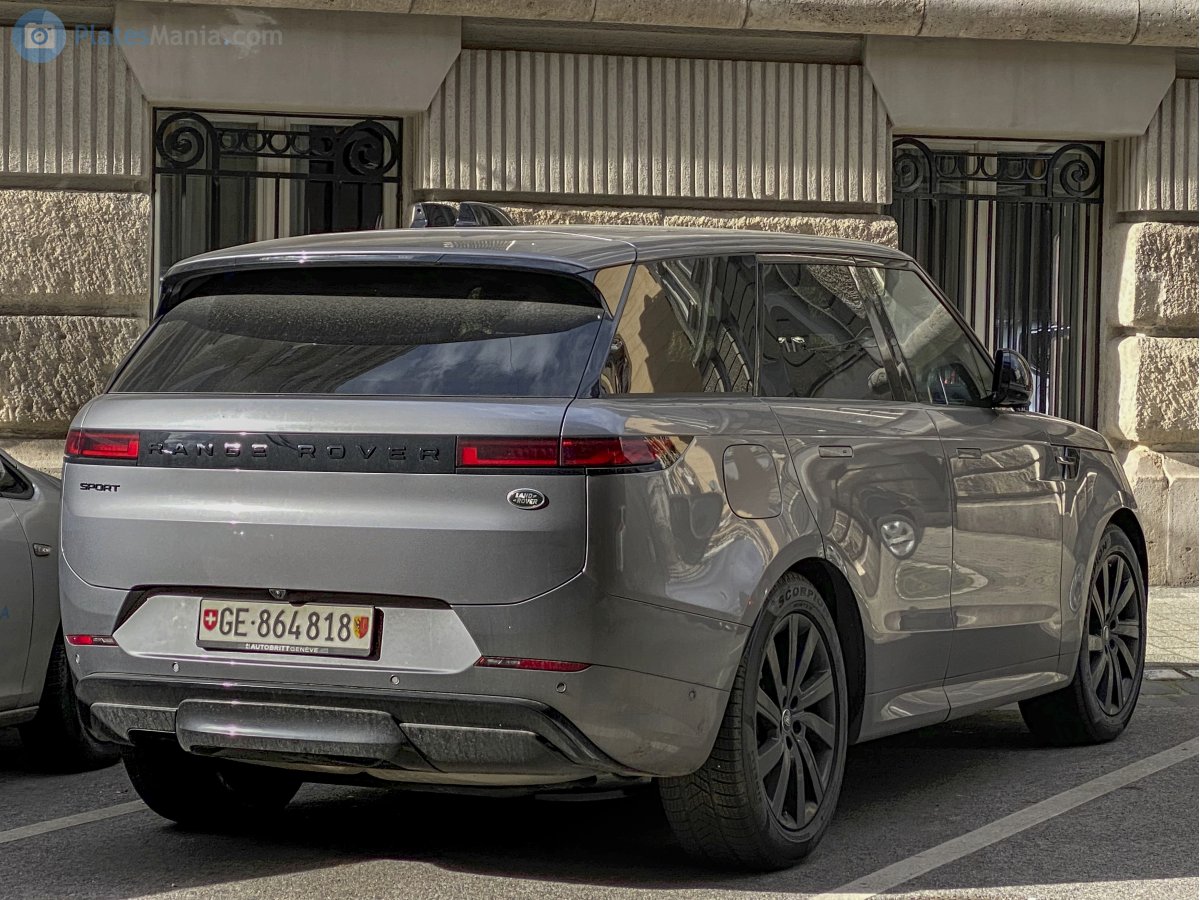 GE 864818, Land Rover Range Rover Sport (Geneva) License plate of ...