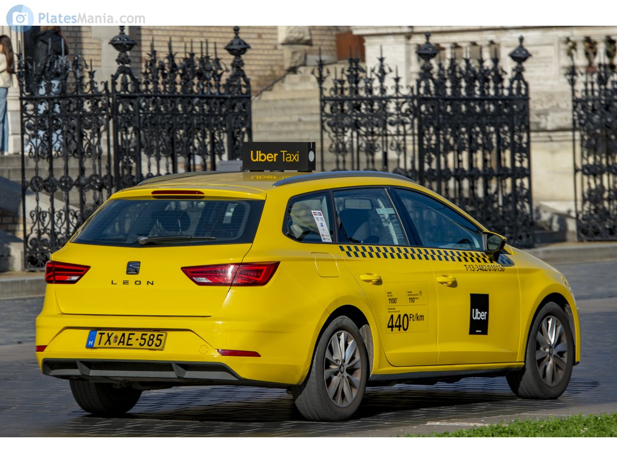 TX AE-585, SEAT León , license plates of Hungary