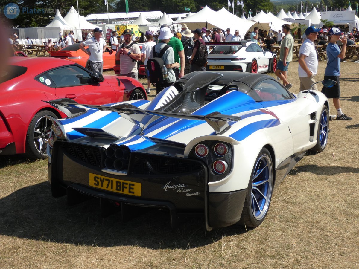 SY71 BFE, Pagani Huayra (Inverness) License plate of the United Kingdom