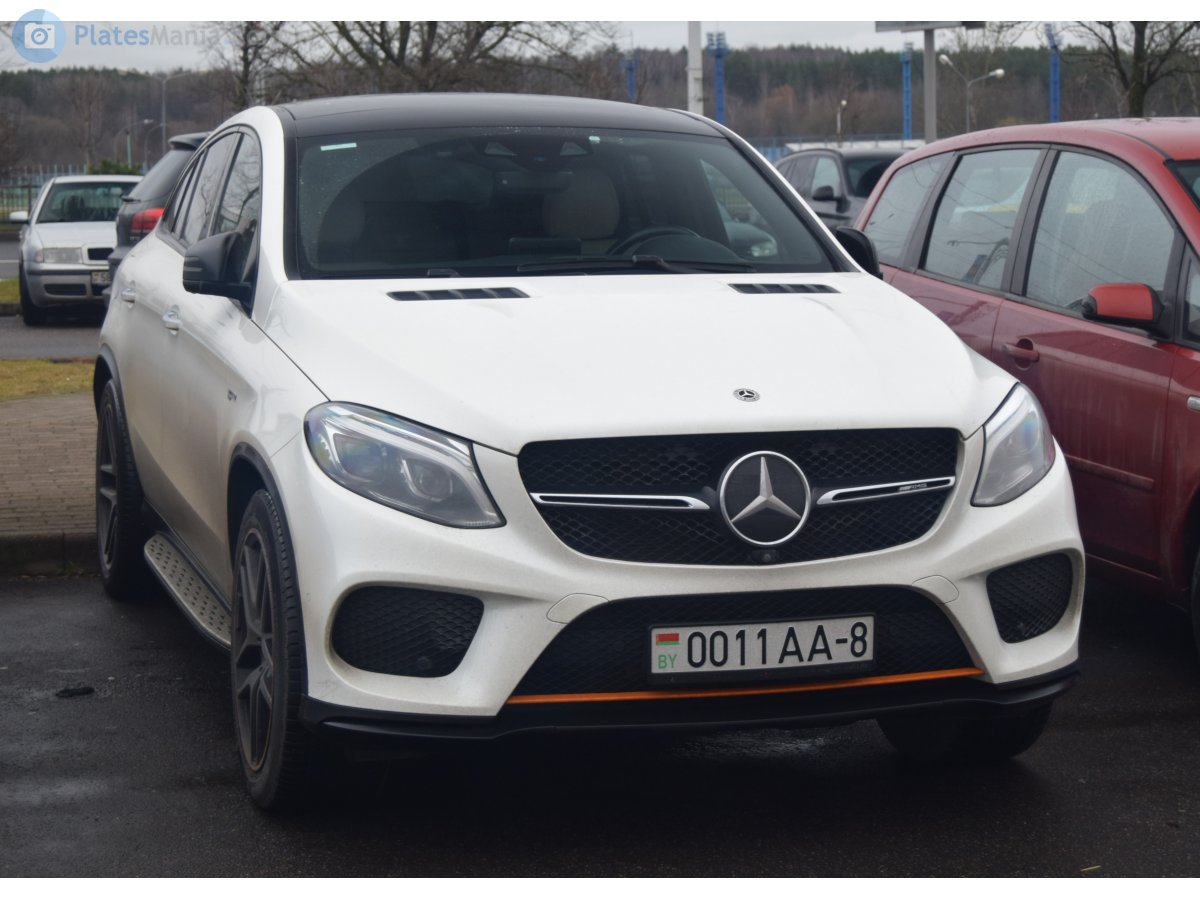 0011 AA-8, Mercedes-Benz GLE-Klasse (Minsk City) License plate Belarus