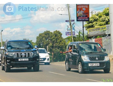 KDT 834G, Toyota Land Cruiser Prado , License plate of Kenya